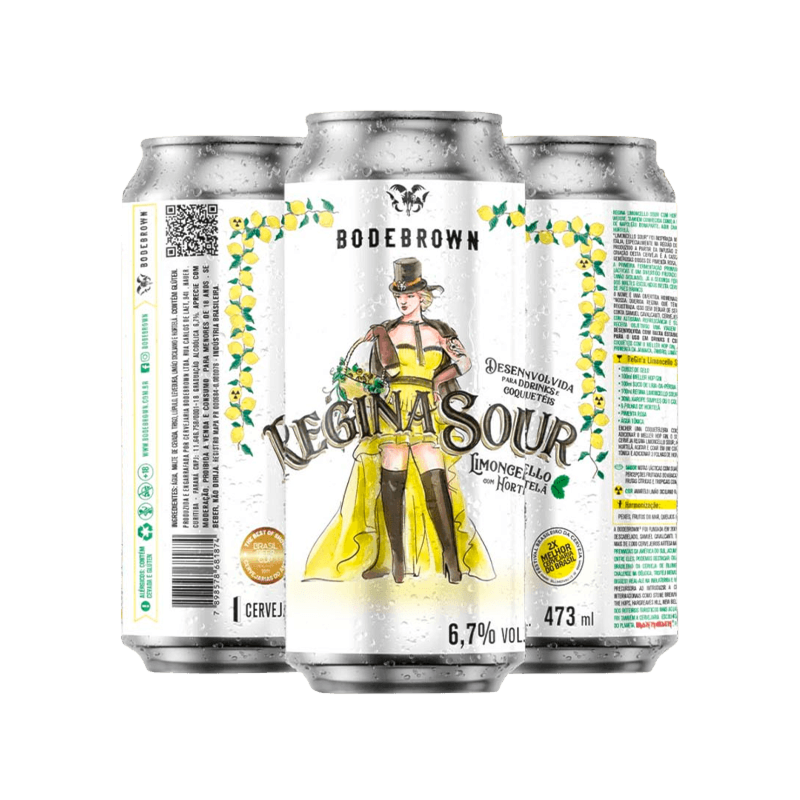 Cerveja Bodebrown Regina Sour Limoncello Com Hortelã Lata 473ml | Clube ...