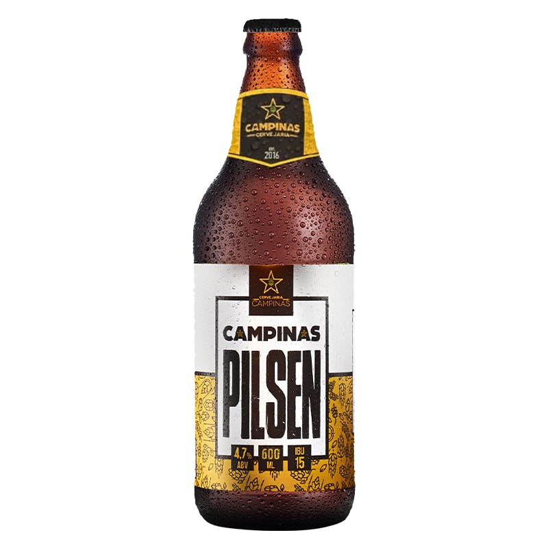 Cerveja Campinas Pilsen Garrafa 600ml - Clube Do Malte