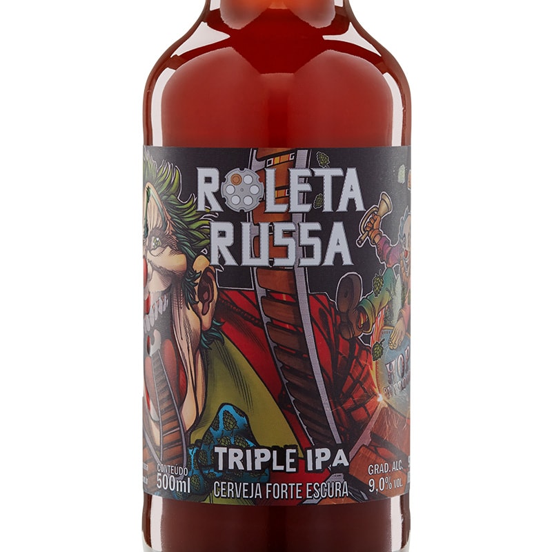 Cerveja Roleta Russa Triple IPA Garrafa 500ml - Clube do Malte