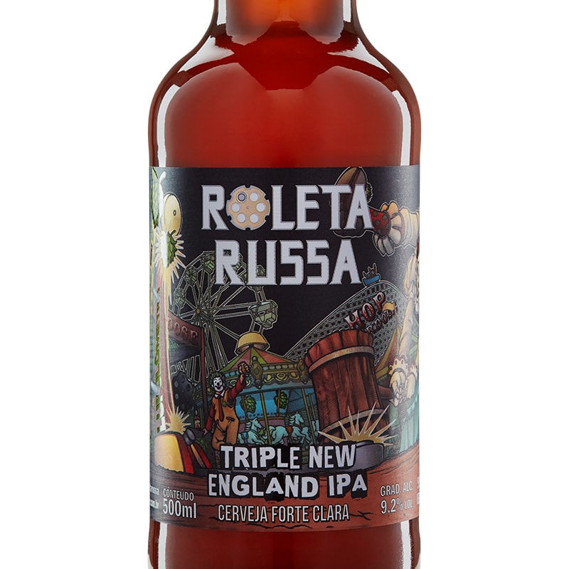 Cerveja Roleta Russa Triple New England IPA 500ml - Clube do Malte