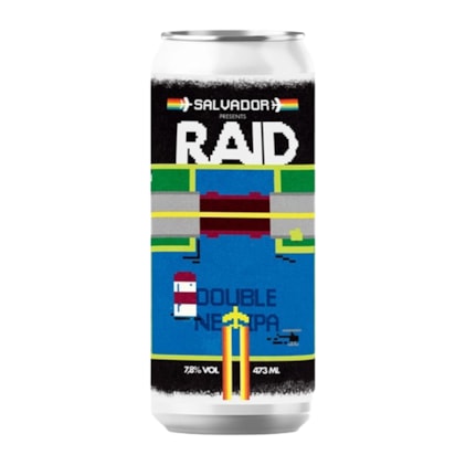 Cerveja Salvador Raid Double NE IPA Lata 473ml - Clube Do Malte